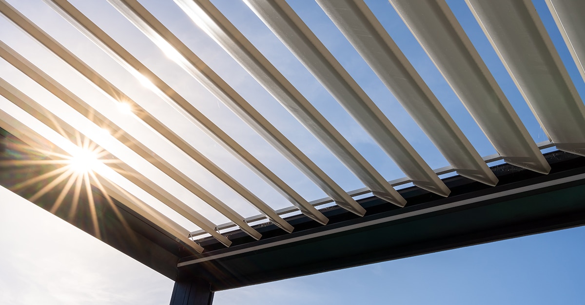 Louvered pergolas for patio, terrace, or restaurant | TYKO Pergolas